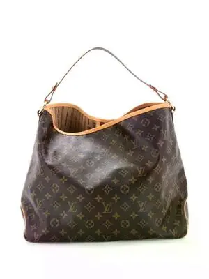 LOUIS VUITTON Delightful Handbag Monogram Canvas Mm Hobo Bag - Brown
