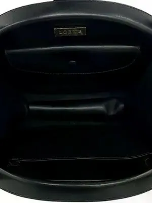 Loewe 20th Century Leather Anagram Round Handbag