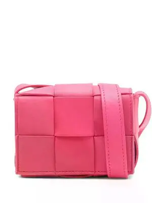 Bottega Veneta 2012-2026 Extra Mini Nappa Intrecciato Cassette Crossbody Bag - Pink