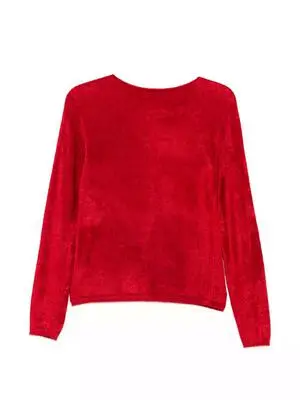 SEMICOUTURE Brushed Long-sleeve Knit - Red