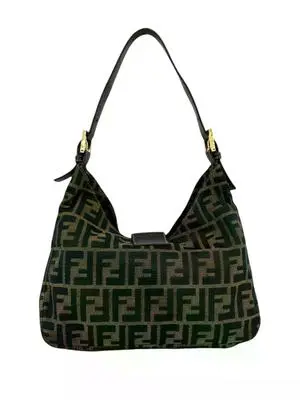 Fendi 2000-2010 Zucca Canvas Shoulder Bag