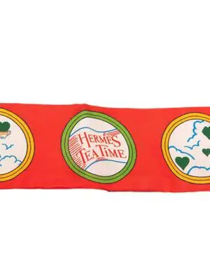 Hermès 2000-2026 Tea Time Twilly Silk Scarf Scarves