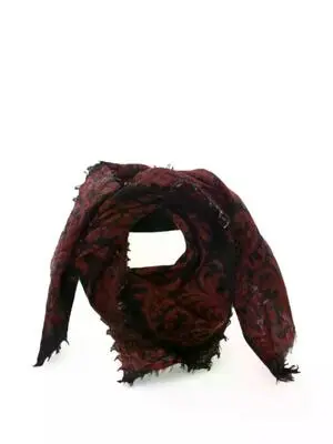 MIRROR IN THE SKY Souffle Floral-print Scarf - Red