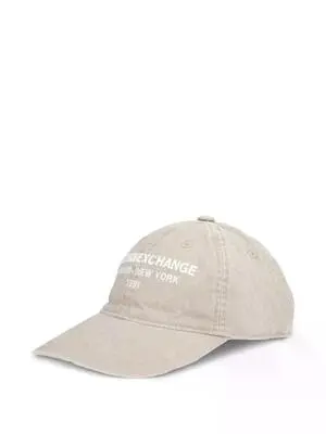 Armani Exchange Logo-embroidered Baseball Cap - Neutrals