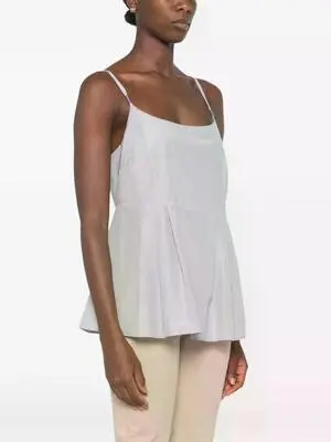 Peserico Pleated Top - Grey