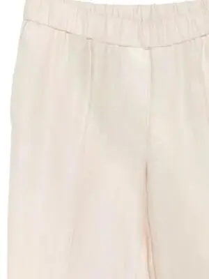 Peserico Elasticated-waistband Pressed-crease Trousers