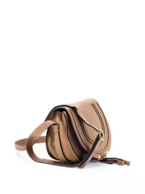 Chloé Marcie Leather Small Crossbody Bag - Brown