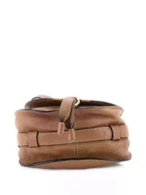 Chloé Marcie Leather Small Crossbody Bag - Brown