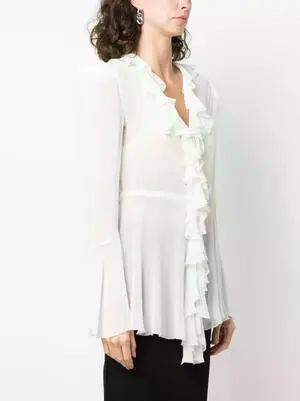 Philosophy Di Lorenzo Serafini V-neck Blouse With Ruched Detailing