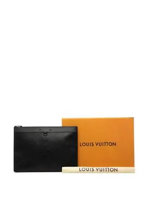 LOUIS VUITTON 2019 Monogram Shadow Discovery Pochette Clutch Bag