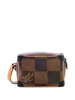 LOUIS VUITTON Soft Trunk Bag Limited Edition Giant Damier & Monogram Canvas Mini Crossbody Bag - Brown
