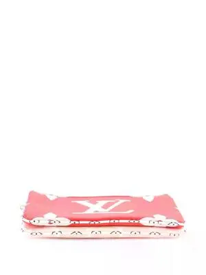 LOUIS VUITTON Double Zip Pochette Limited Edition Colored Monogram Giant Clutch Bag - Pink