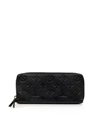 LOUIS VUITTON 2021-2026 Monogram Empreinte Clemence Wallet Long Wallets - Black