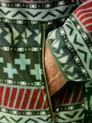 Columbia Geometric-print Zip-up Sweatshirt