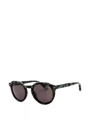 Philipp Plein Tortoiseshell-effect Round-frame Sunglasses