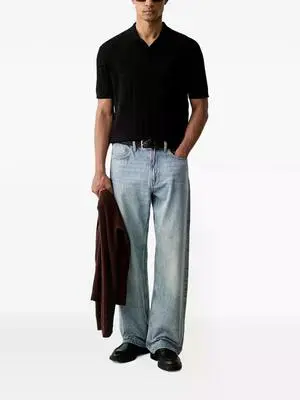 Armani Exchange Check-pattern Polo Shirt