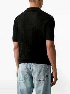 Armani Exchange Check-pattern Polo Shirt