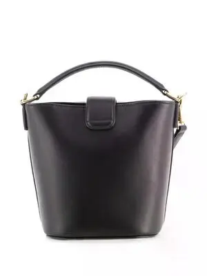 Celine Louise Bag Leather Small Bucket Bag - Black