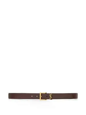 Saint Laurent Cassandre Belt - Brown