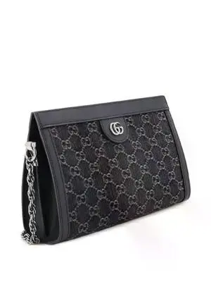 Gucci Ophidia Chain Gg Denim Small Shoulder Bag