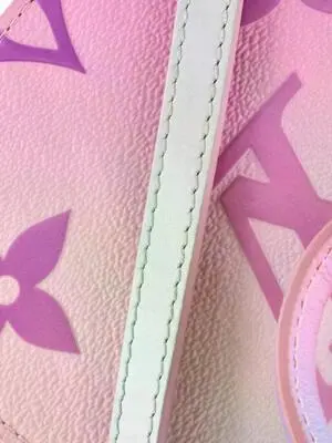LOUIS VUITTON Petit Sac Plat Bag Spring In The City Monogram Giant Canvas Crossbody Bag - Pink