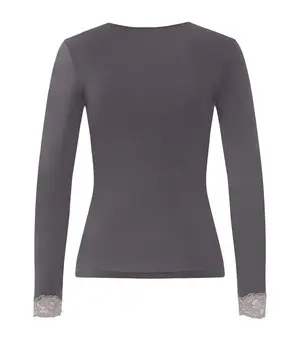 Hanro Lace-trim Long-sleeve T-shirt