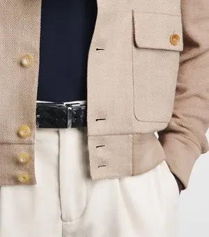 Ralph Lauren Purple Label Silk-cotton Blend Jacket