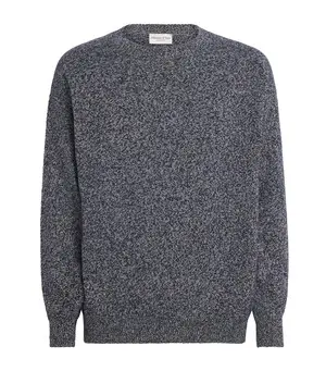 Johnstons Of Elgin Cashmere Marl Sweater - Grey