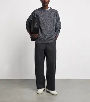 Johnstons Of Elgin Marl Cashmere Crew Neck Sweater