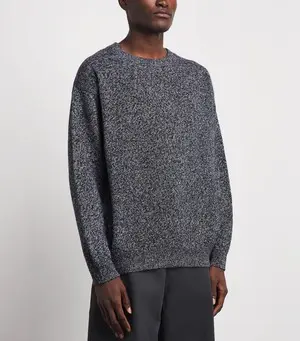 Johnstons Of Elgin Marl Cashmere Crew Neck Sweater