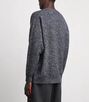 Johnstons Of Elgin Marl Cashmere Crew Neck Sweater