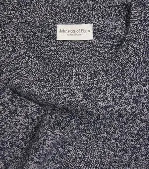 Johnstons Of Elgin Marl Cashmere Crew Neck Sweater