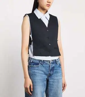 Sandro Sleeveless Layered Waistcoat