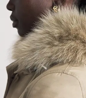 YVES SALOMON Down Fur-trim Technical Parka Coat