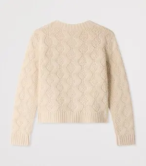Bonpoint Wool-cashmere Embroidered Cardigan