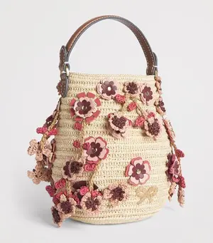 ANYA HINDMARCH Raffia Blossom Creature Cross-body Bag