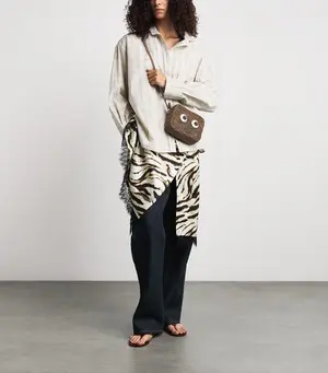 ANYA HINDMARCH Raffia Eyes Cross-body Bag
