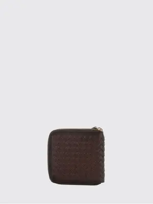 Dragon Diffusion Woven Leather Bifold Zip-around Wallet - Brown