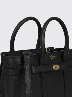 Mulberry Bayswater Mini Zipped Tote Bag In Calf Leather With Shoulder Strap