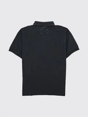 MAISON MARGIELA Short-sleeved Cotton Polo Shirt With Four Stitches Logo