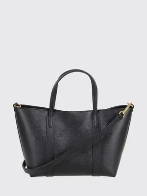 Mulberry Bayswater Mini Tote Bag In Grained Calf Leather With Removable Strap - Black