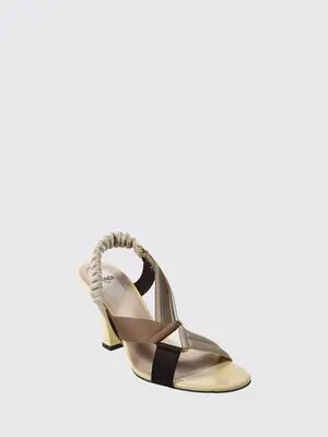 Fendi Strappy Heeled Sandals - Brown