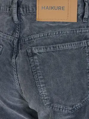 HAIKURE Clara Mid-rise Flared Corduroy Jeans - Grey