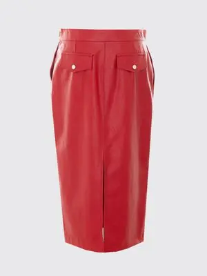 Pinko High-waisted Slim Fit Faux Leather Midi Pencil Skirt