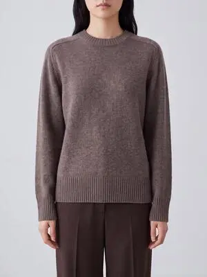 Loulou De Saison Pure Cashmere Crewneck Sweater - Brown
