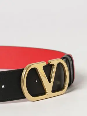 Valentino Garavani Vlogo Signature Reversible Belt In Smooth Calf Leather 4 Cm