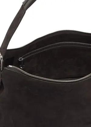 LEMAIRE Belted Baguette Suede Shoulder Bag