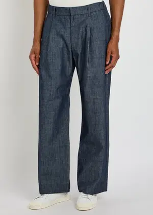 Nn07 Kay Pleated Cotton Trousers