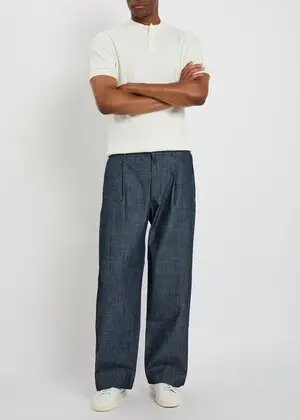 Nn07 Kay Pleated Cotton Trousers