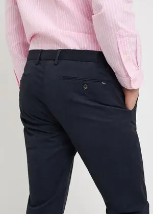 Polo Ralph Lauren Slim Tapered-leg Stretch-cotton Chino Trousers - Navy